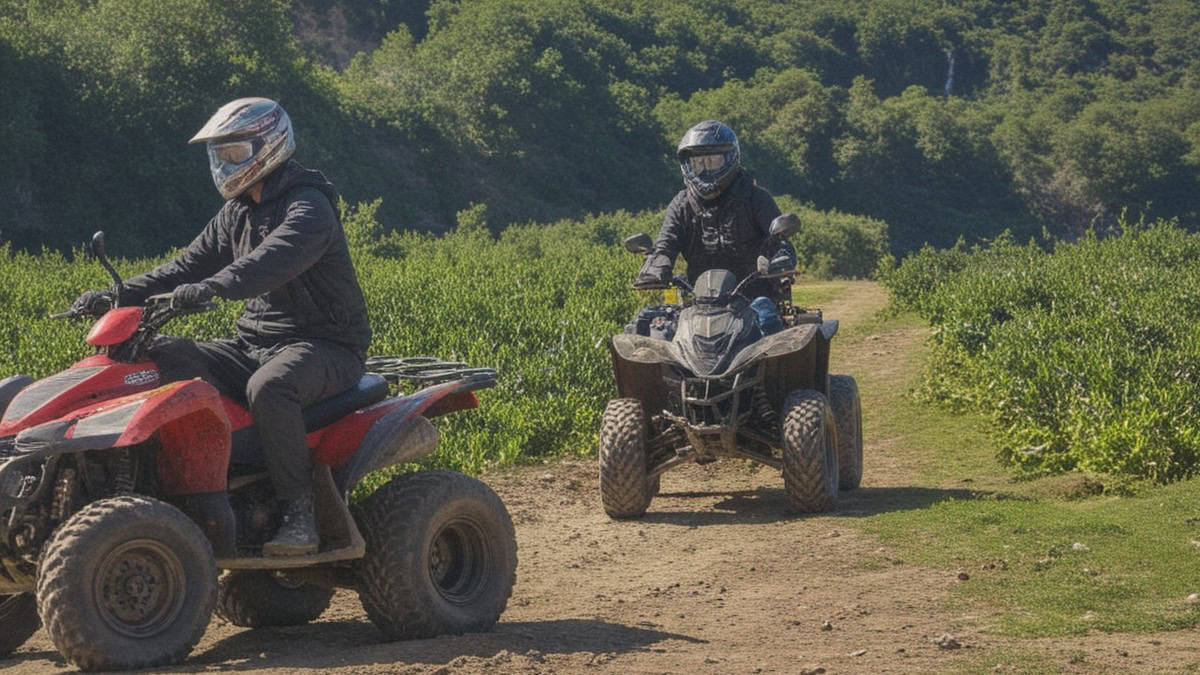 Das Quad Fahrt Plotzlich An